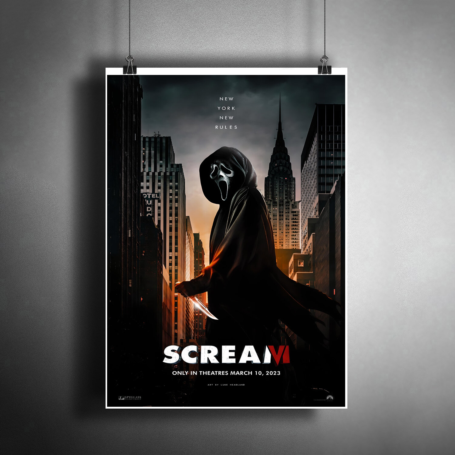 Постер плакат Фильм ужасов: Крик 6 (Scream VI)" / 30 x 42 см