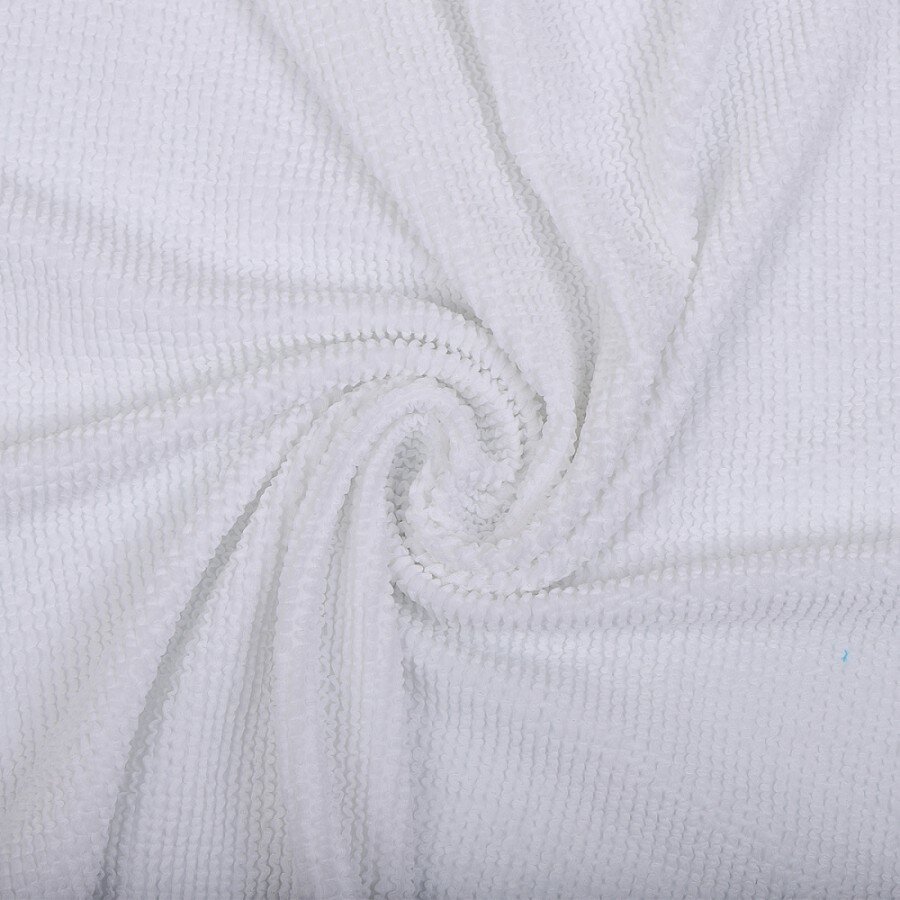 Ткань трикот. Бифлекс жатка TBY-JB-01 490г/м² 92% ПЭ 8% спандекс шир.80см цв.1 белый уп.1,5м