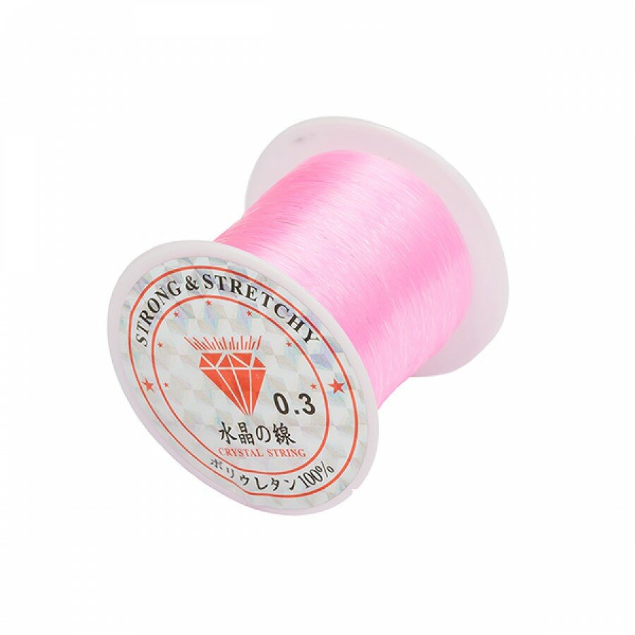 Леска для бисера ?0,3 100м цв. розовый