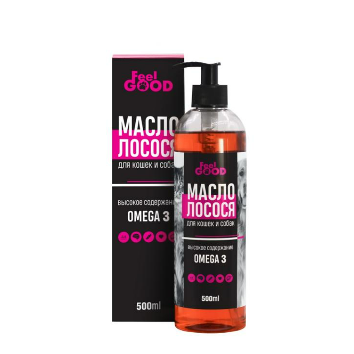FeelGOOD Масло лососевое Омега 3 500мл