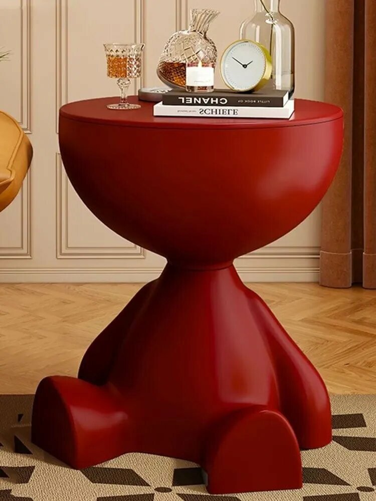 Прикроватная тумба , пластик, цвет красный, 37 см x 41 см x 41см