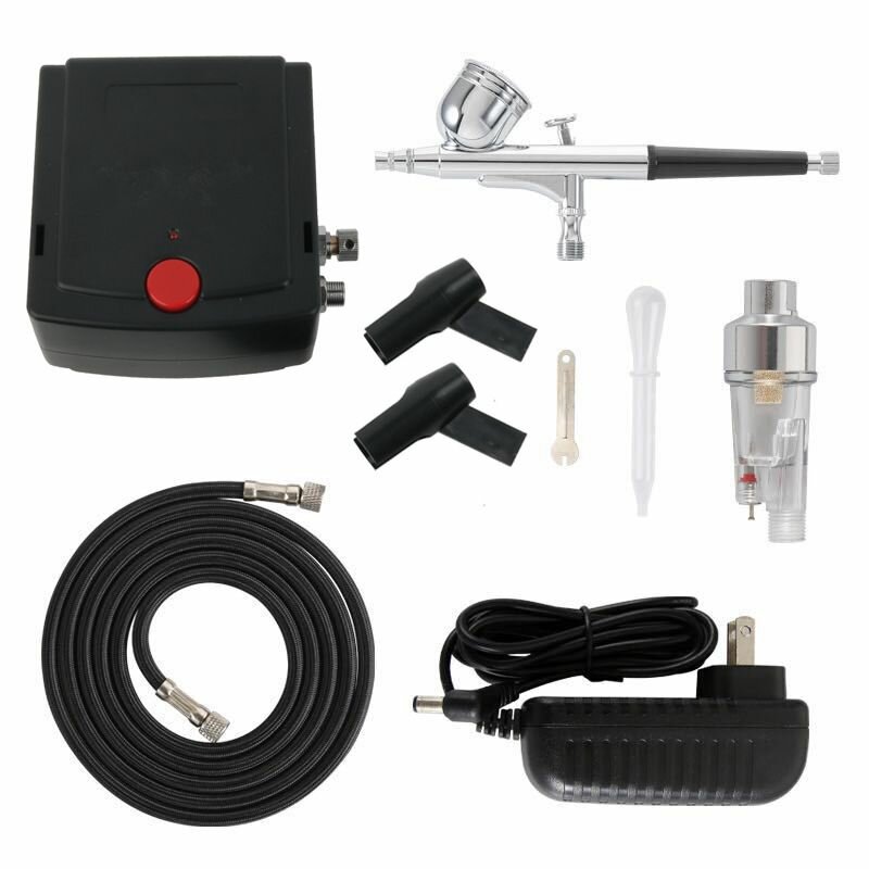 Краскопульт электрический, Tomshoo, аэрограф 0,3 мм, Docool, Shop 911148