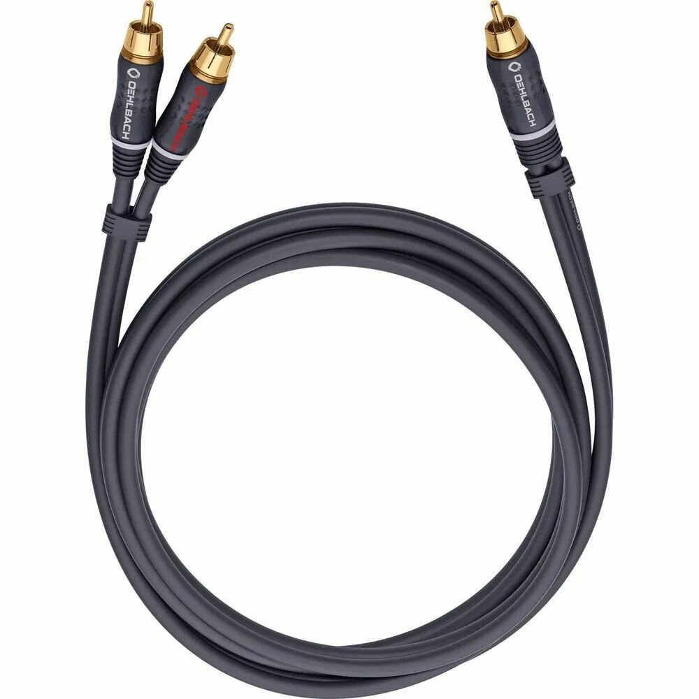 Кабель сабвуферный Oehlbach Performance BOOM! Y-Adapter cable, 5m anthracite, D1C23705
