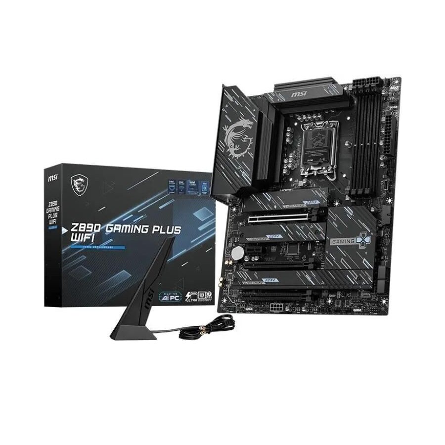 Материнская плата MSI Z890 GAMING PLUS WIFI, ATX, 4 слота памяти DDR5, Wi-Fi, 5G