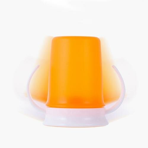 На 360 градусов вращаются кружки для детей, чтобы научиться пить стаканы, с двойной крышкой крышки для герметичных детских стаканов чайник для воды (оранжевый)