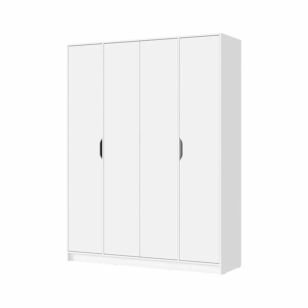 Шкаф 4-х створчатый «руна» ШК 04, белый/белый (1600х500х2100)