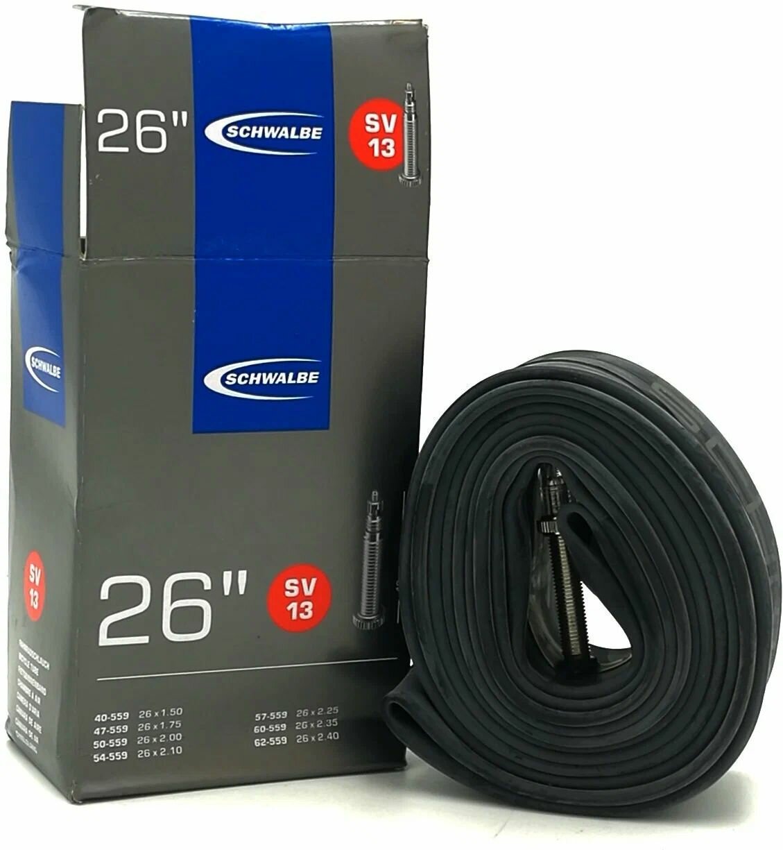 Камера для велосипеда 26х1.50-2.40 40мм ниппель SV13 вело (Pr) SCHWALBE
