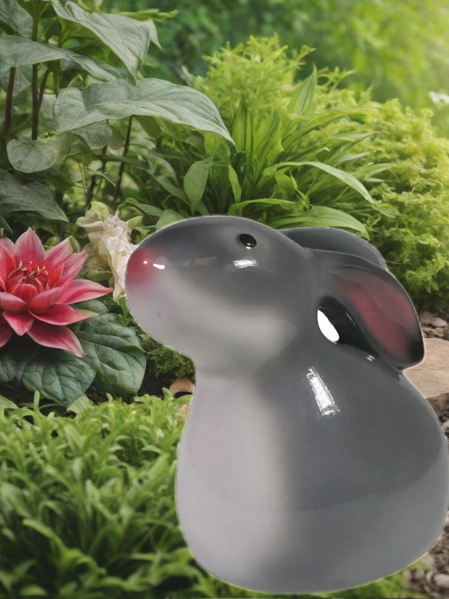 Фигурка кролик интерьерная декоративная сувенирная для дома 8,5*13*12,5см 713423I067