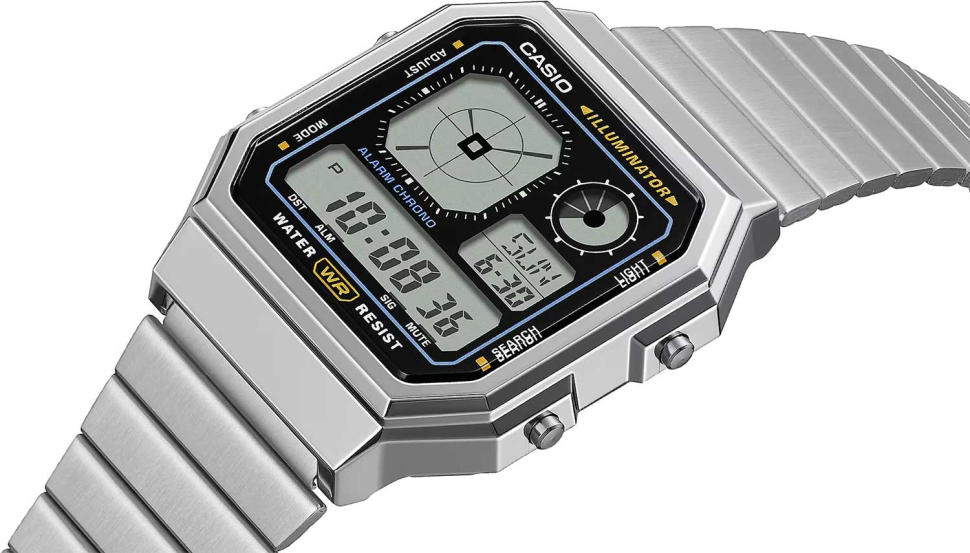 Наручные часы CASIO, черный/серебристый — фото 1