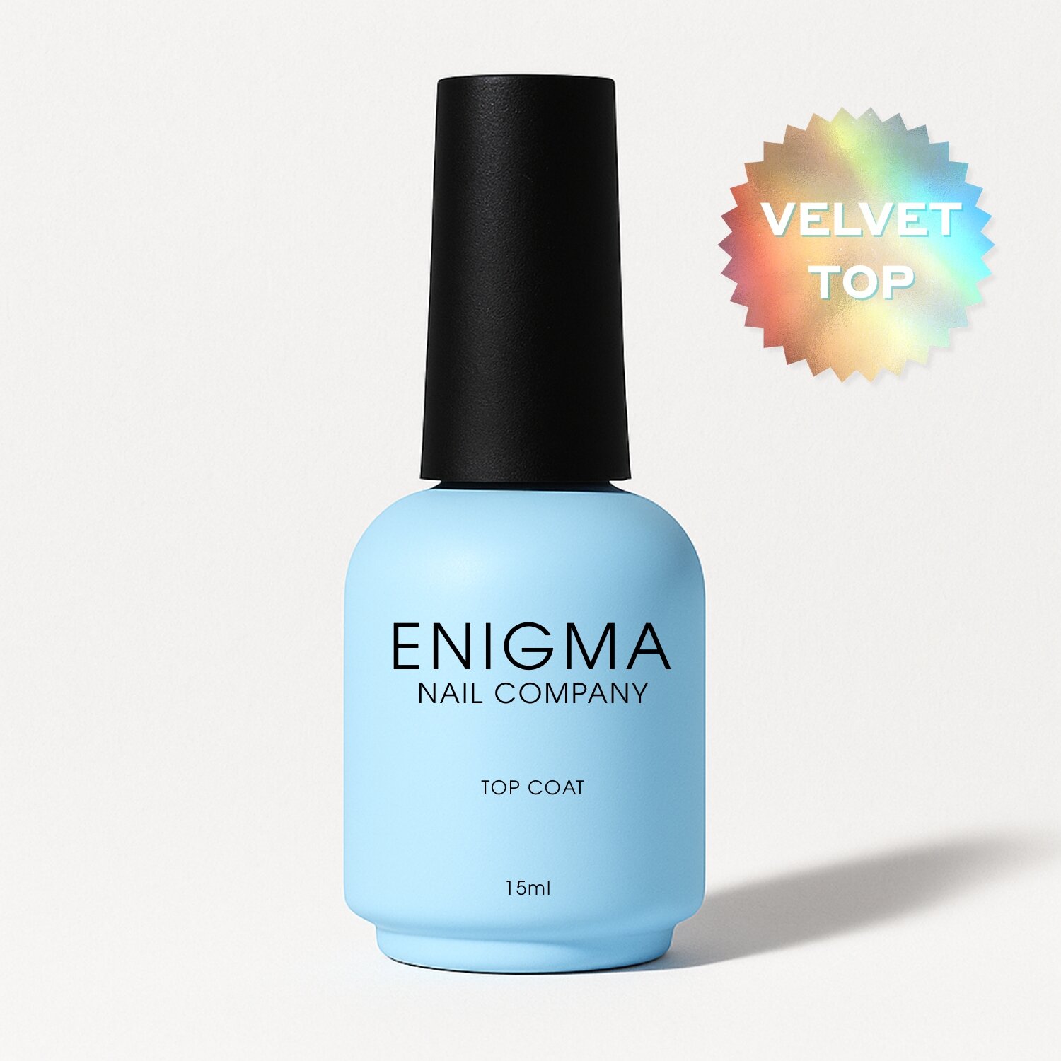 Матовый топ для гель-лака без липкого слоя ENIGMANIC Velvet 15 мл