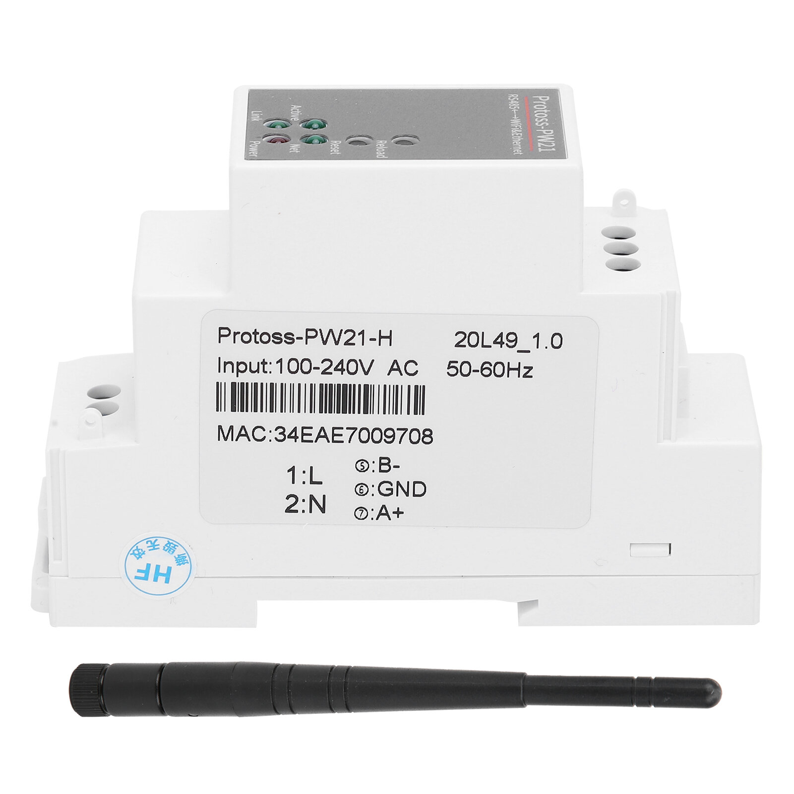 RS485 to WIFI/Ethernet Serial Server IP for ECos with Antenna PW21-H AC 100-240V