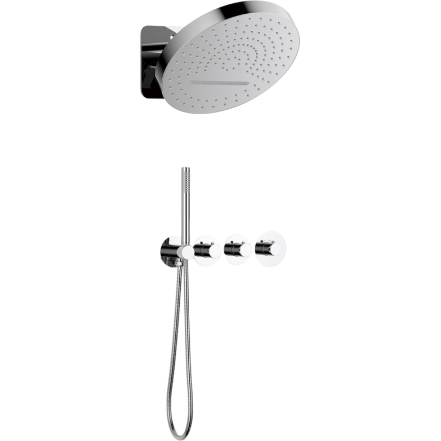 Душевой комплект Timo Saona SX-2329/00SM С внутренней частью, с термостатом, хром