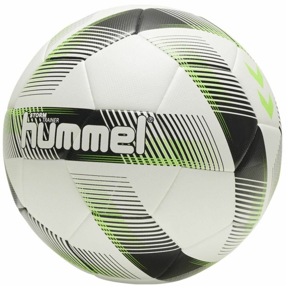 Футбольный мяч для взрослых Hummel Storm Trainer FB, Decathlon, Цвет: Белый / Черный / Зеленый, Размер: 5