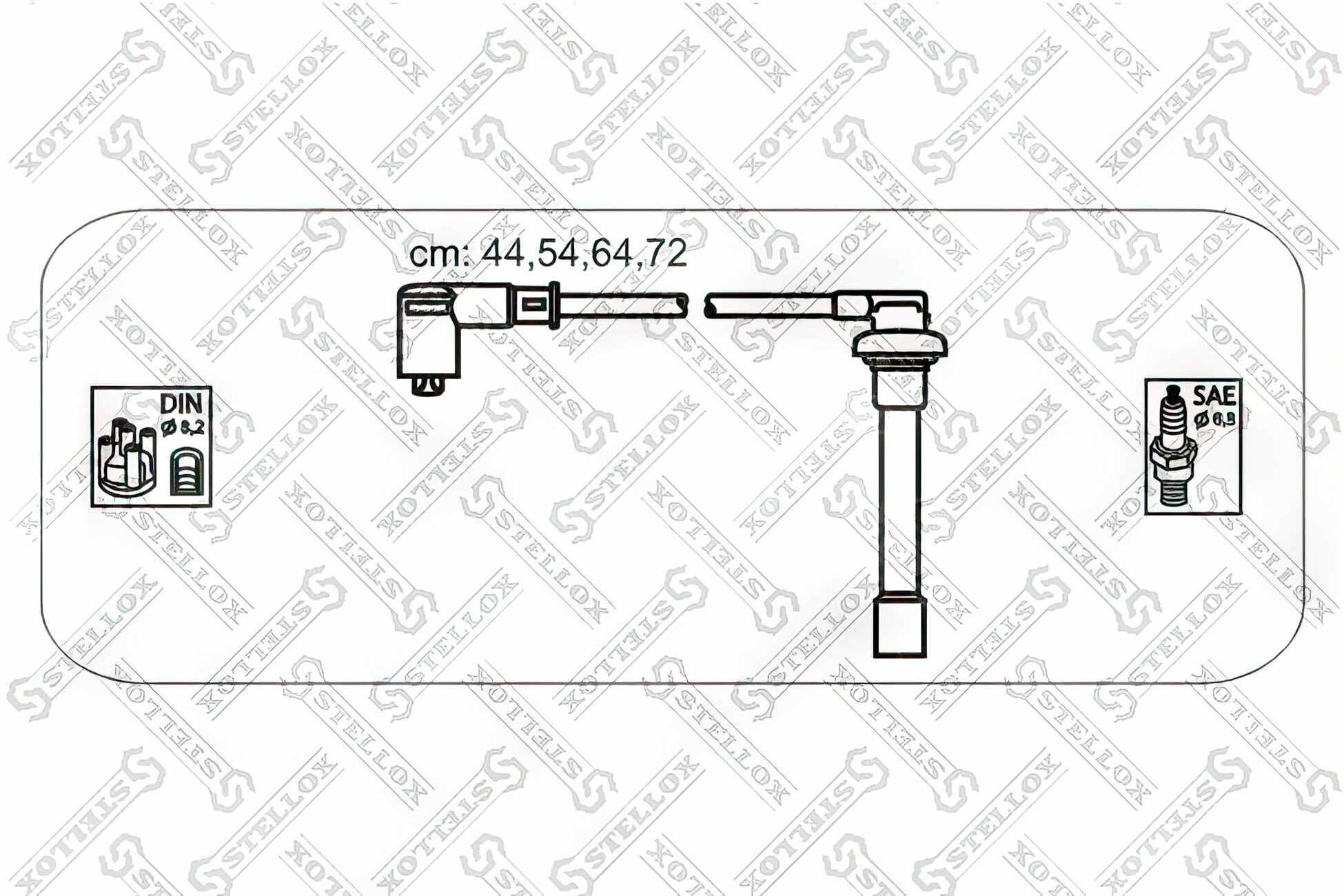 Провода высоковольтные для Хонда Аккорд 5, 6, Цивик 4, 5, 6 10-38167-SX STELLOX