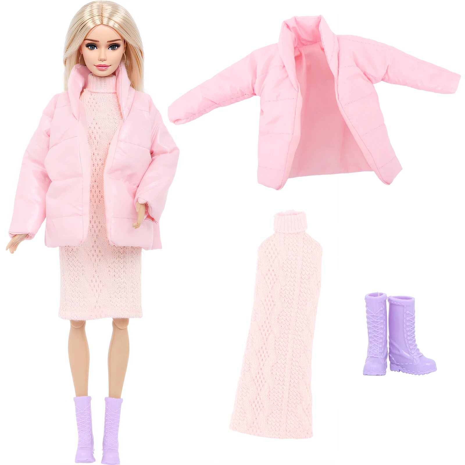 Набор одежды для кукол 1/6 BJDBUS Розовый, NO DOLL 4