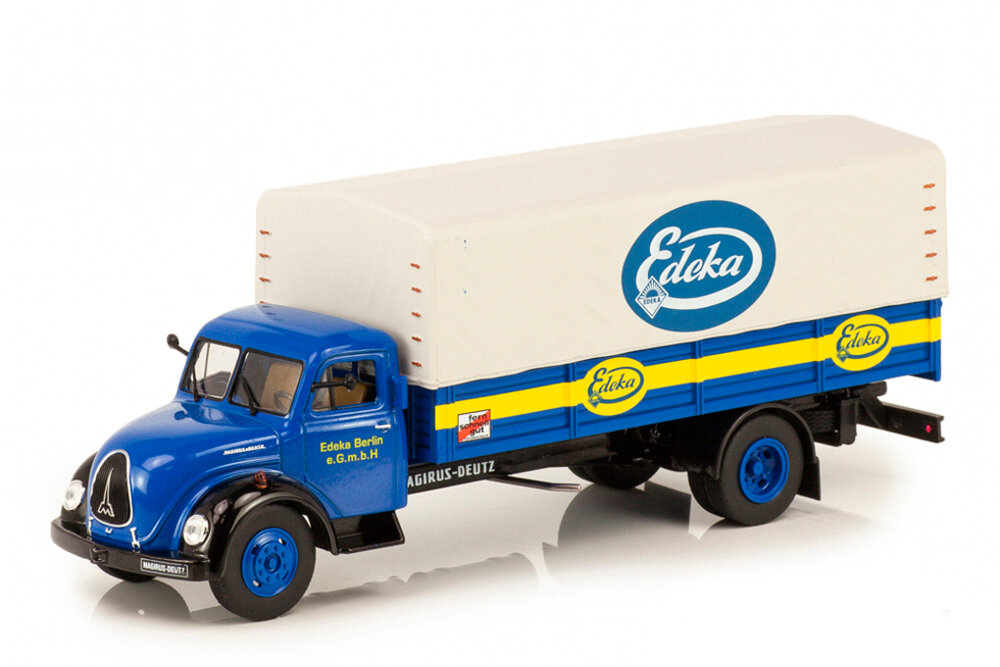 Модель коллекционная DEAGOSTINI Magirus deutz S6500 edeka blue/yellow