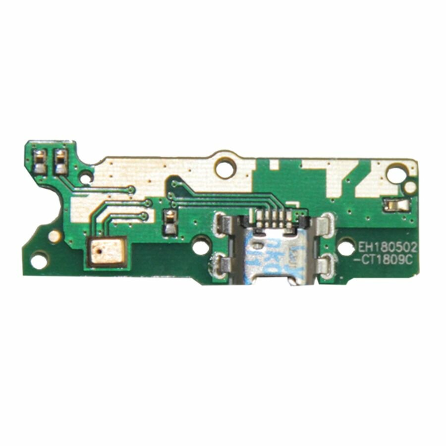 Плата нижняя для Huawei Y5 2018, Y5p, Y5 Lite 2018 (DRA-LX5), Y5 Prime 2018 (DRA-LX2), Honor 7A (DUA-L22), 7S, 9S (DUA-LX9) на системный разъем и микрофон