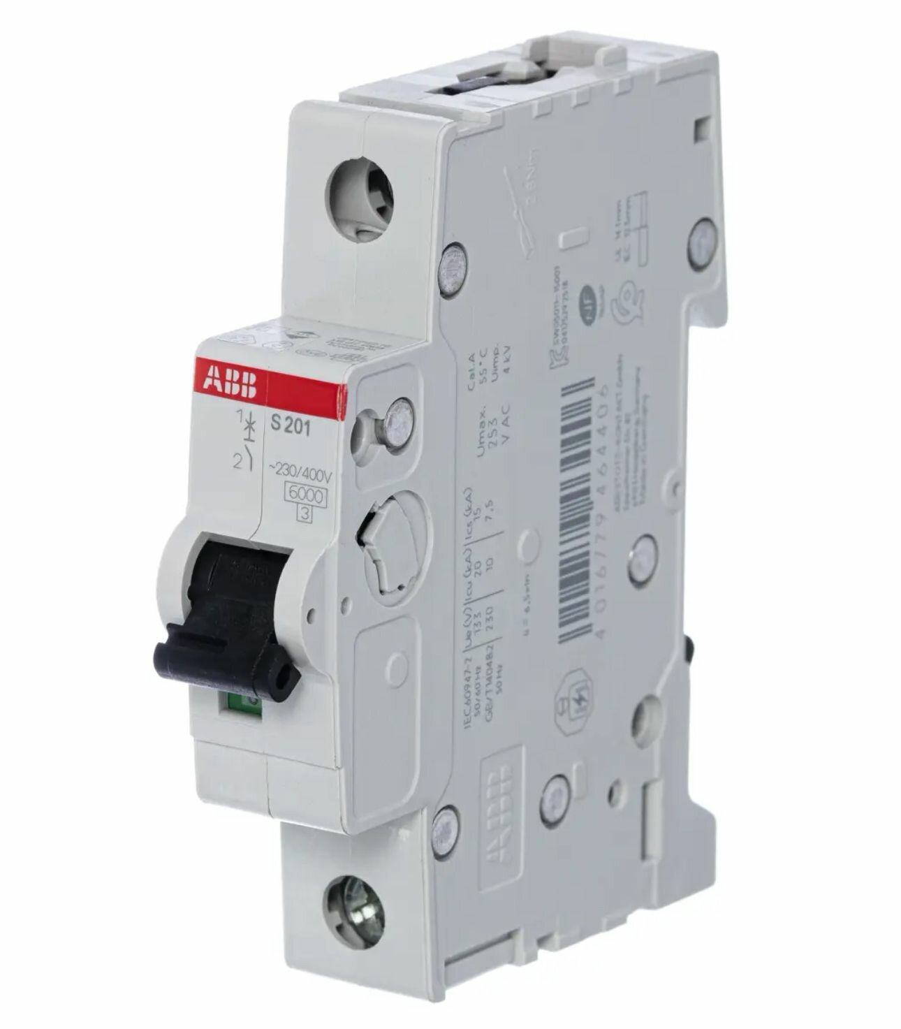 Автоматический выключатель ABB S201 1P C40 А 6 кА 2CDS251001R0404