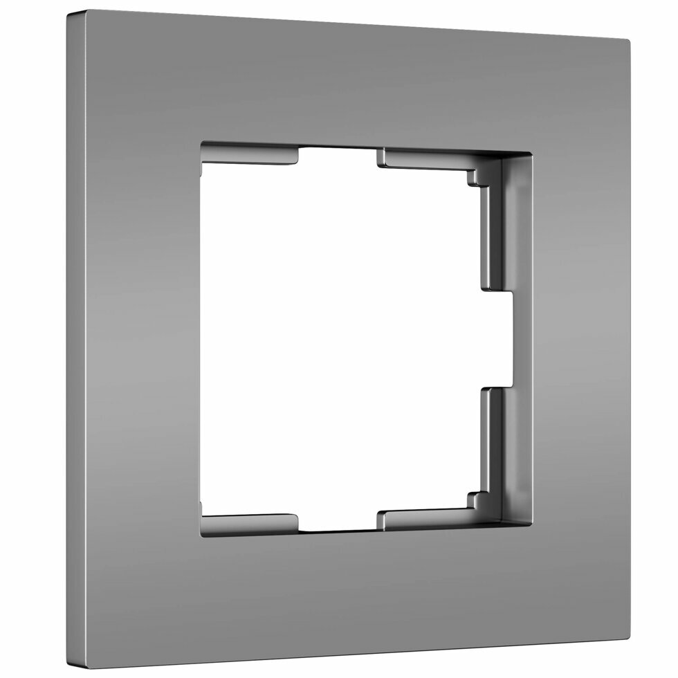 Рамка на 1 пост Werkel Slab (серебро)