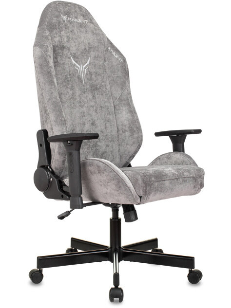 Кресло игровое Knight N1, обивка: ткань, цвет: серый (KNIGHT N1 GREY)