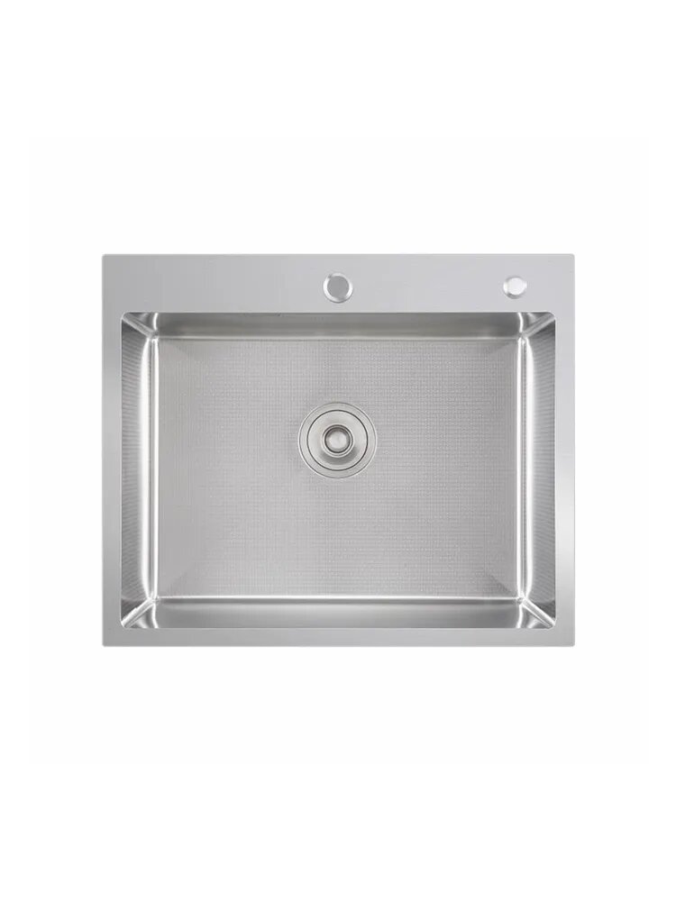 Мойка для кухни нержавеющая врезная 60*50 рифленая Gerhans K35060D