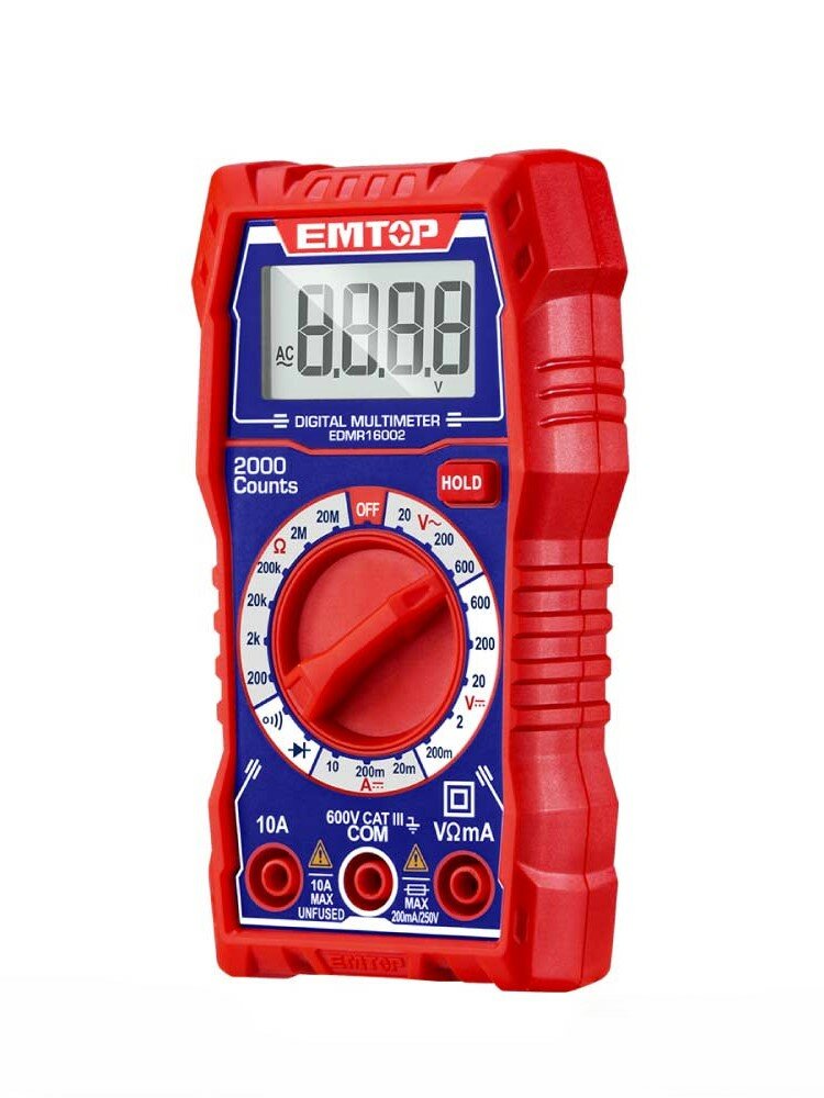 Мультиметр цифровой автомобильный EMTOP с прозвонкой 600 V CAT 3