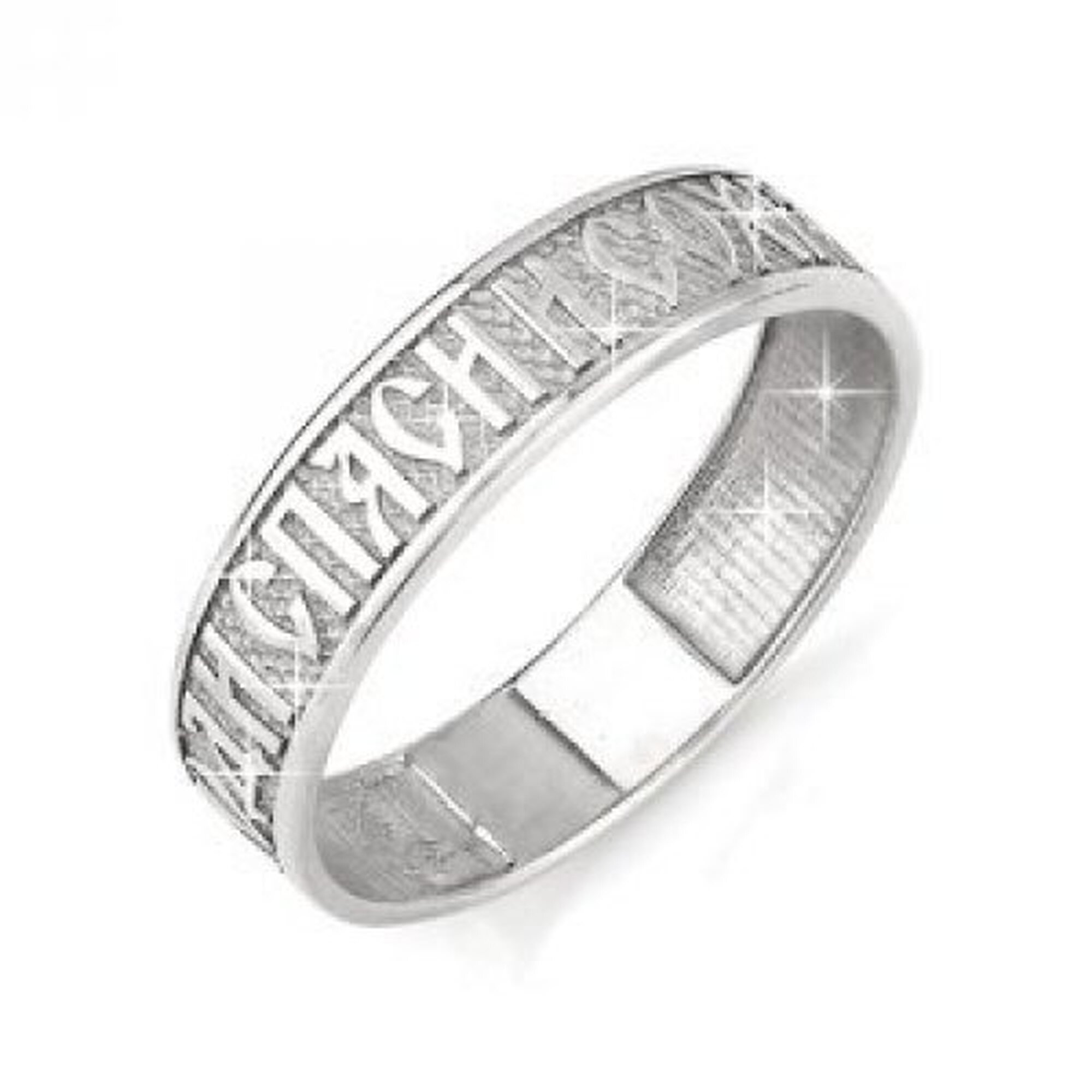 Кольцо широкое, серебро, 925 проба, родирование