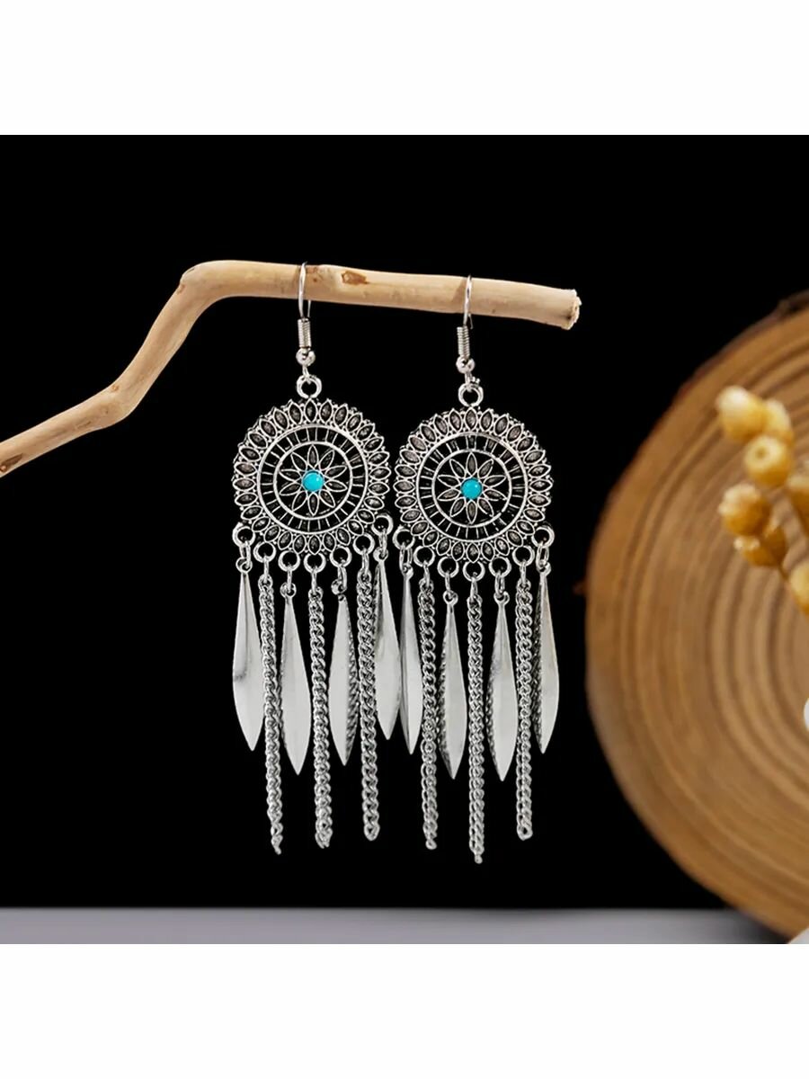 Серьги, искусственный камень