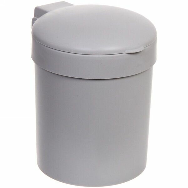 Контейнер для мусора 1,1 л Светло-серый Мини-урна для офиса, ванной, рабочего стола