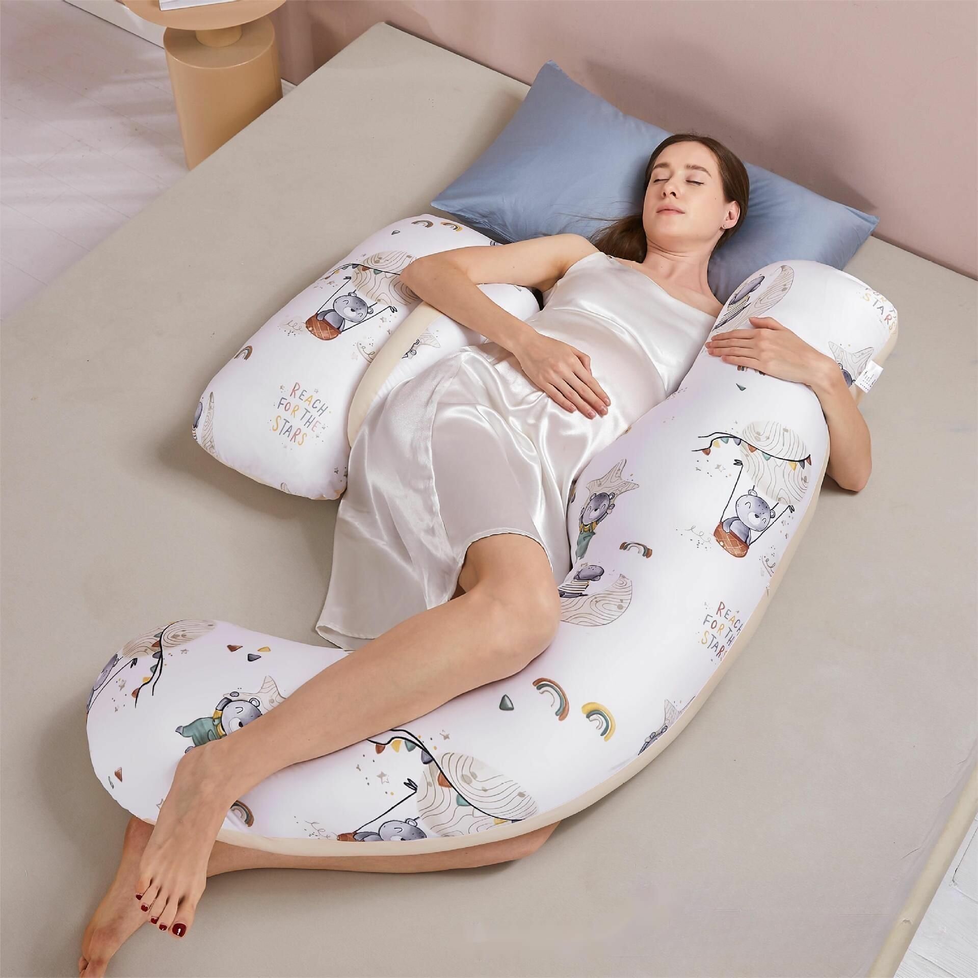 Подушка для беременных и кормящих/Tencel Прохладно и не душно/со сменным чехлом/82*125cm