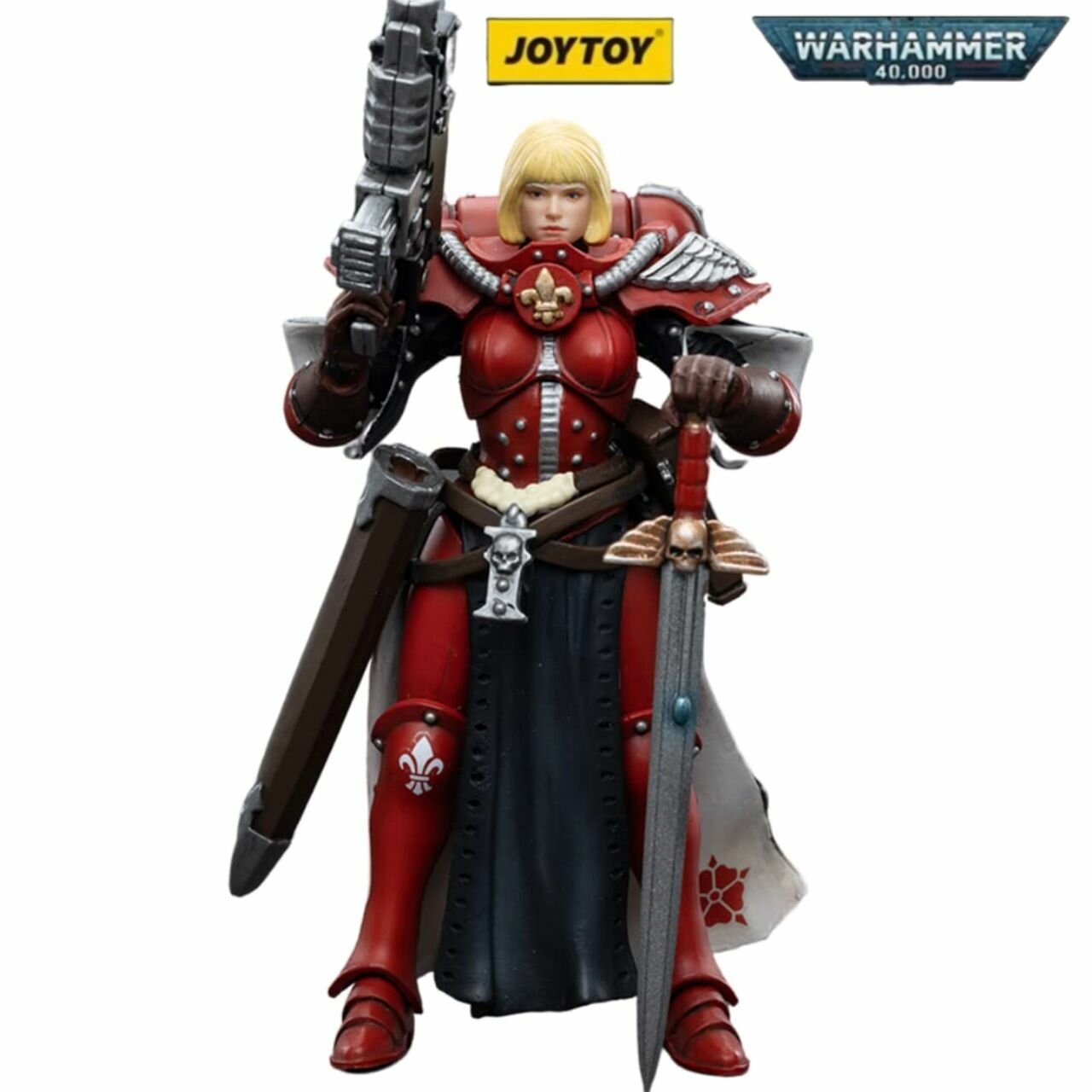 Подвижная фигурка JOYTOY Warhammer 40000 Adepta Sororitas Battle Sisters Order of the Bloody Rose Sister Superior Kamina BRW0531-C