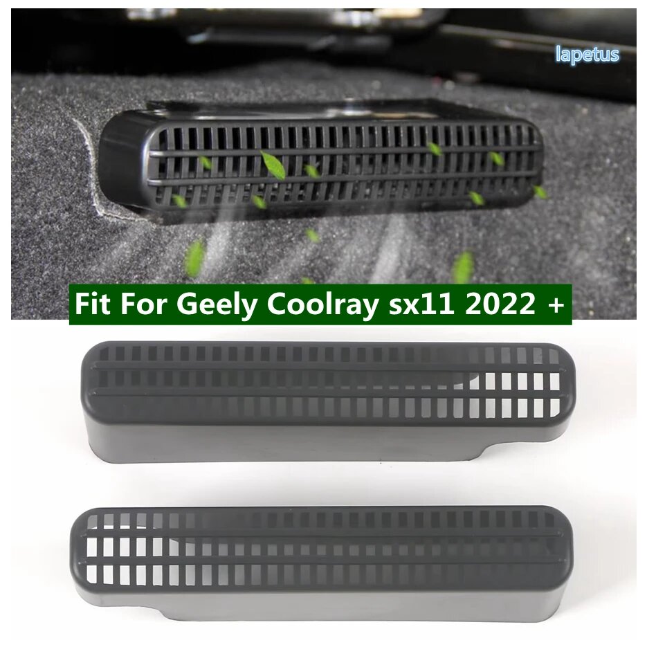 Нижняя пылезащитная заглушка сиденья, вентиляционное отверстие, решетка переменного тока, антиблокирующая защитная крышка для Geely Coolray sx11 2022 2023 2024, аксессуары
