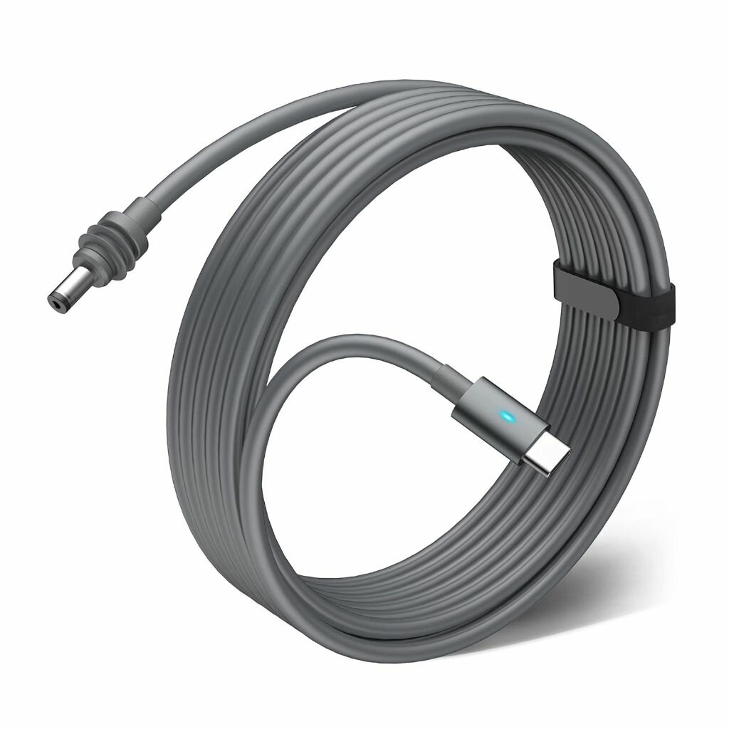 Кабель usb type c , Мини-кабель питания USBC-DC мощностью 100 Вт с подсветкой-3 м