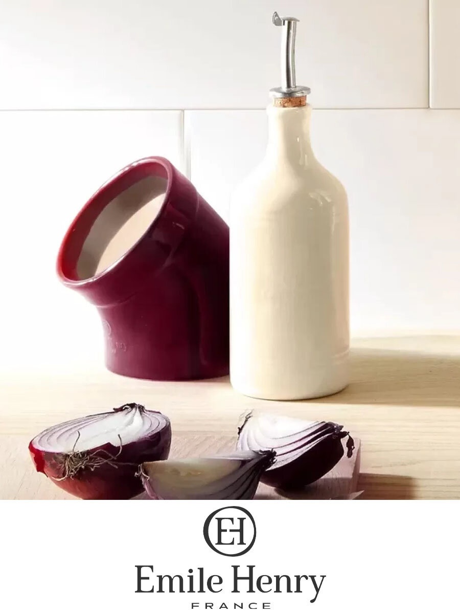 Бутылка для масла и уксуса Emile Henry Natural Chic, 400 мл, керамическая, цвет крем