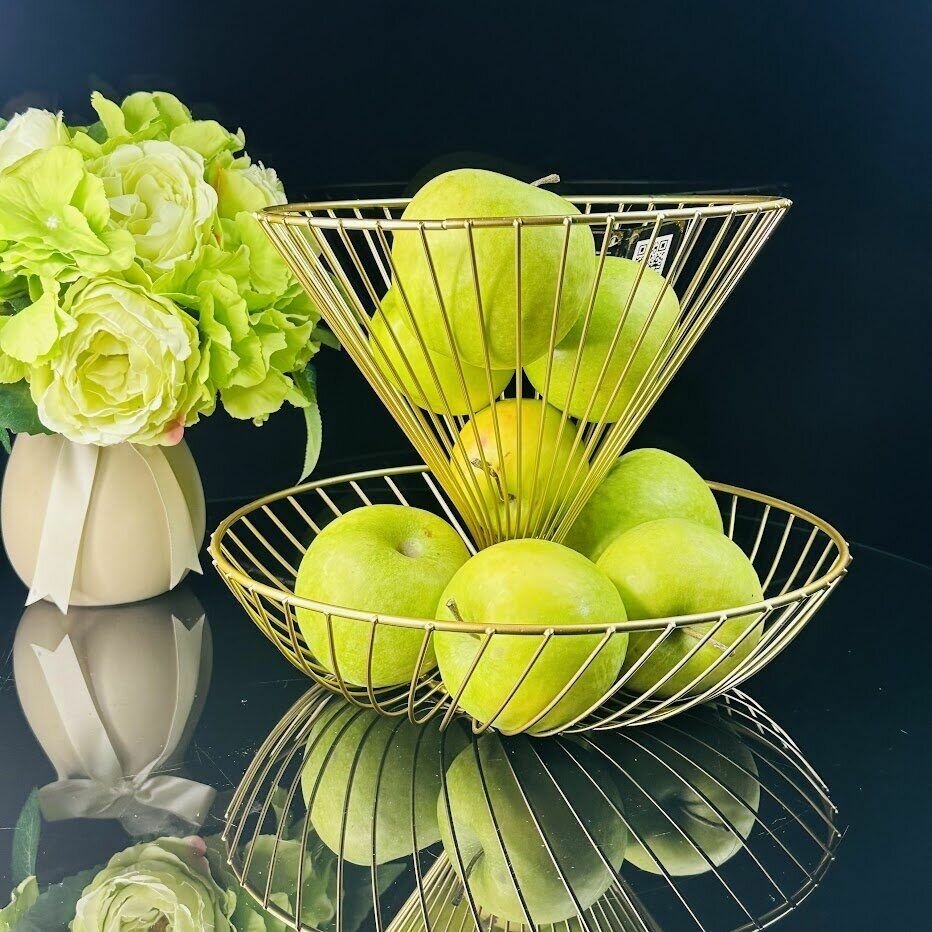 Двухъярусная фруктовница/конфетница 30см 1 шт.