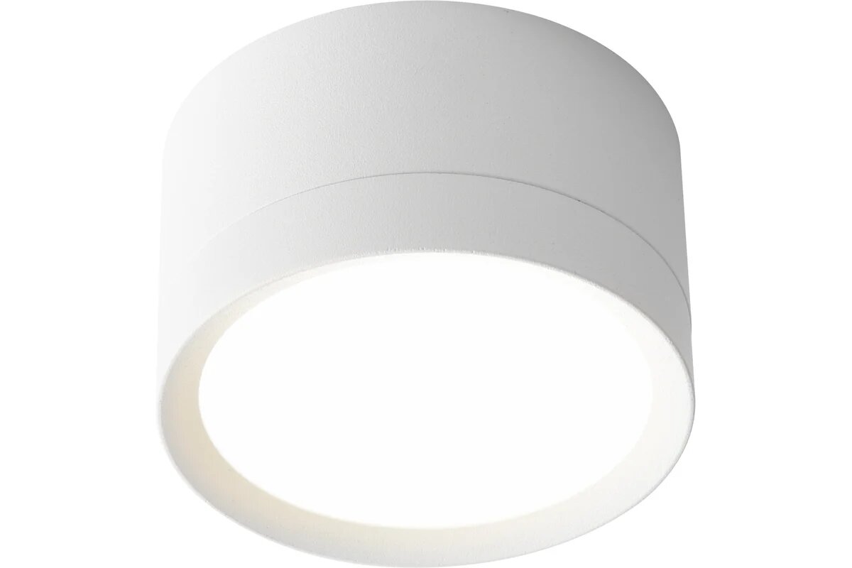 TruEnergy Накладной светильник под лампу GX53 D82xH50мм IP20 белый/алюминий 21031