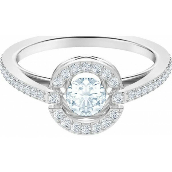 Кольцо помолвочное, кристаллы Swarovski