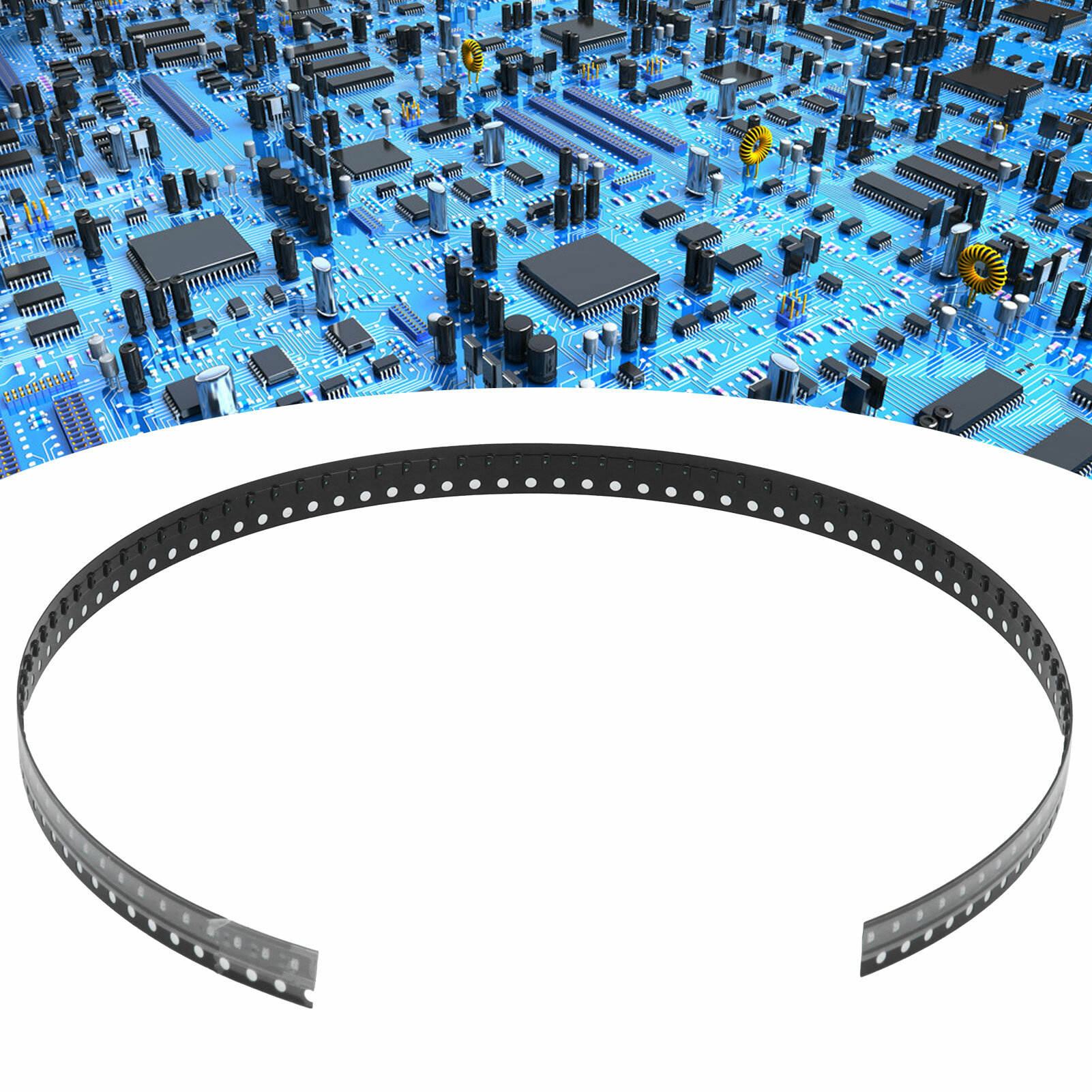 100 шт SMD светодиодные диоды электронные компоненты высокопрочные крошечные низковольтные для печатных плат DIY (синий)