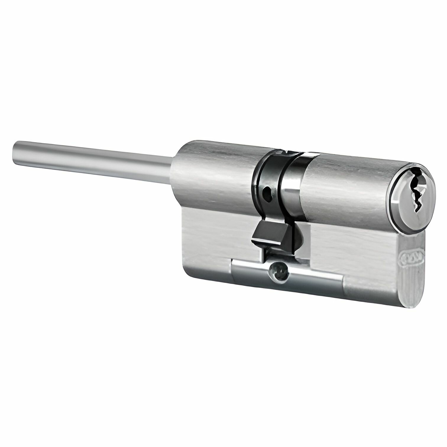 Цилиндровый механизм EVVA EPS ключ/шток 62 мм. (31+31) матовый никель (личинка замка, сердцевина, секретка, врезной, цилиндр)