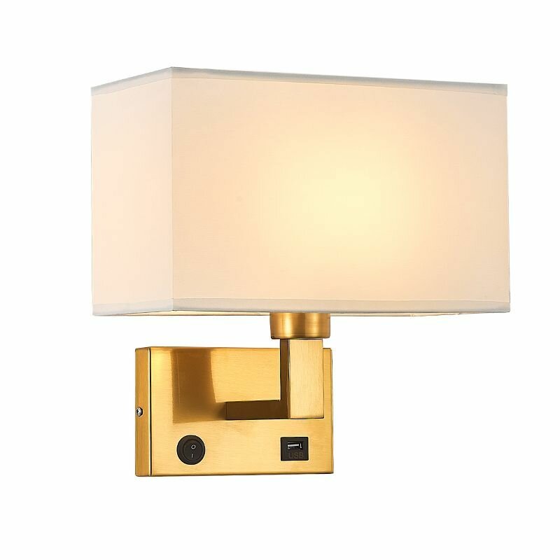 Бра из ткани, Samlist, E27, теплый свет