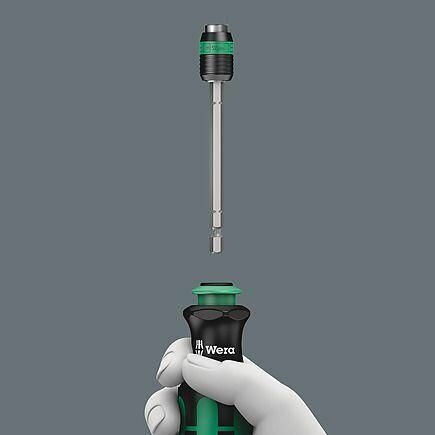 WERA Отвертка рукоятка-держатель, быстрозажимной патрон Rapidaptor,1/4",817R 05051482001