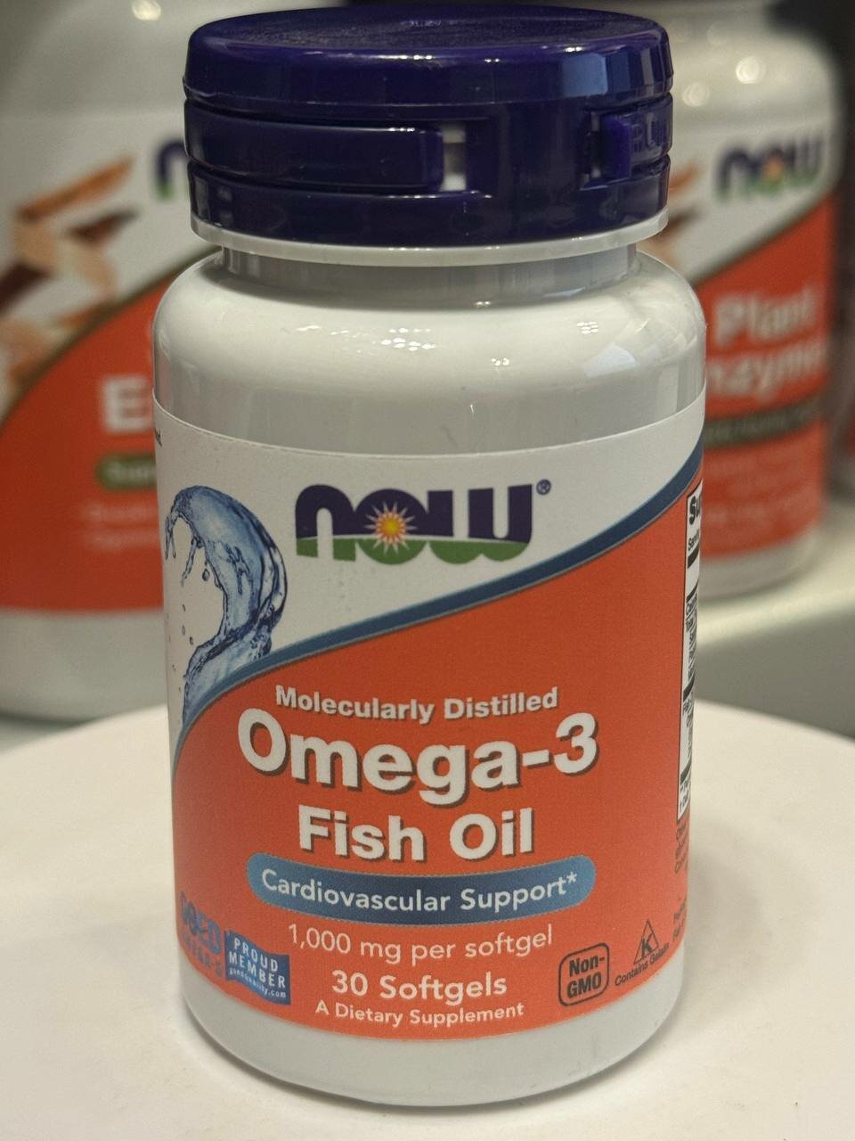 NOW Omega-3 1000 mg, Омега-3 1000 мг, Источник необходимых жирных кислот, 30 гелевых капсул