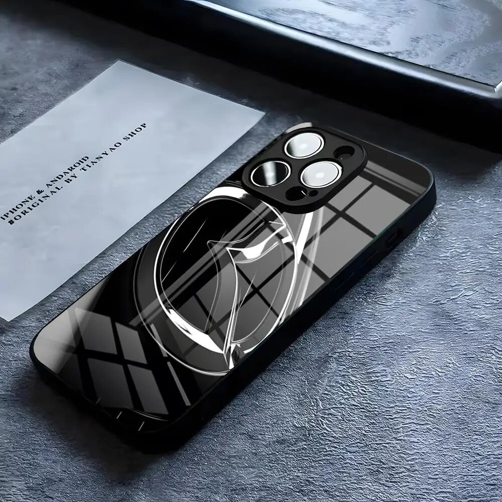 Чехол для телефона Mazda для iPhone 16 15 14 Pro 11 13 12 Mini XS XR Max 6 8 7 Plus SE Glass Luxury Design Cove z1, iPhone16 pro