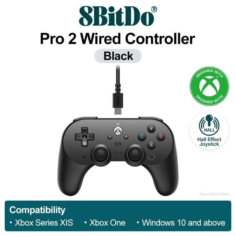 8BitDo Pro 2 Xbox Контроллер Проводной Геймпад PC