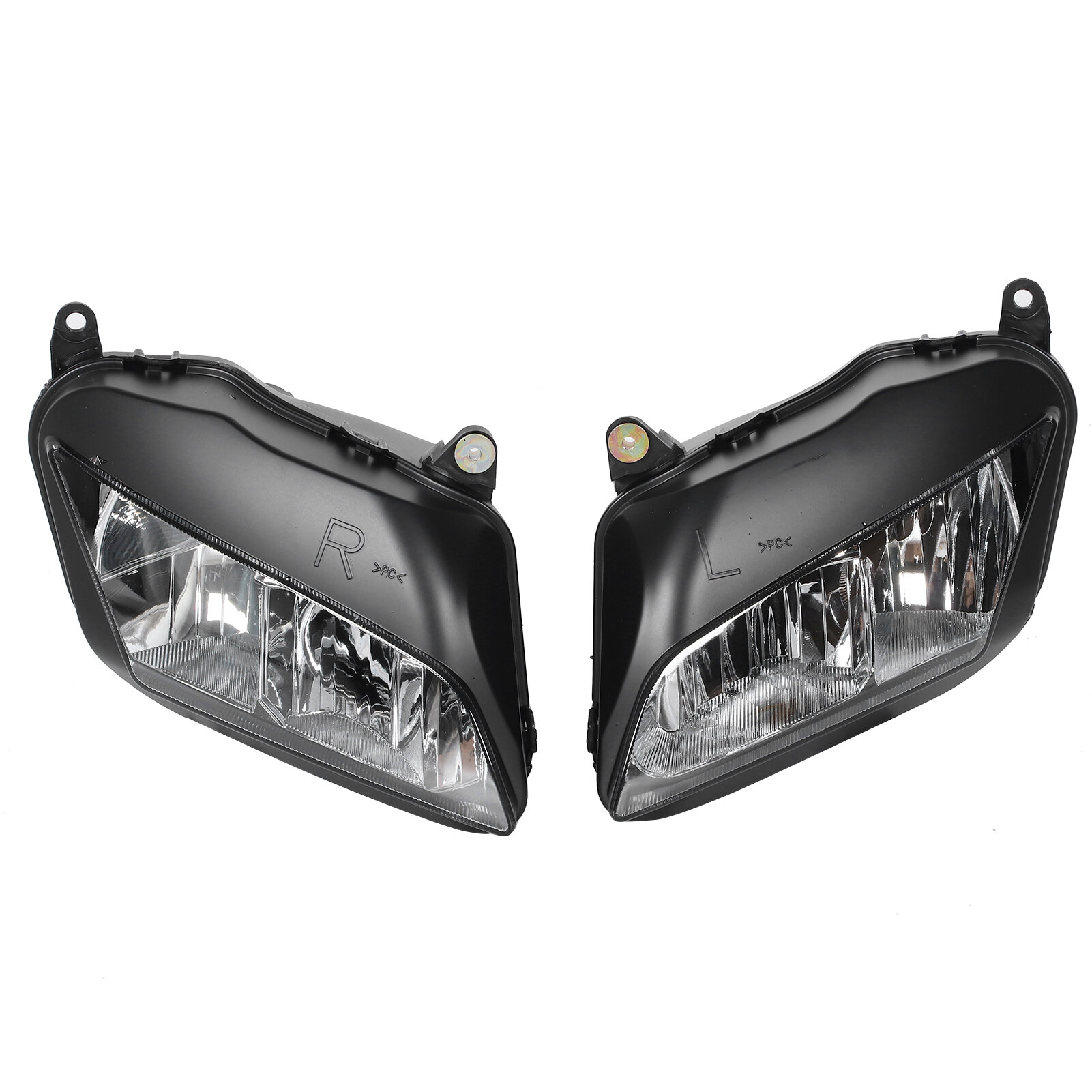 Комплект фар для мотоцикла Honda CBR 600RR 0710: левый и правый корпус с линзой