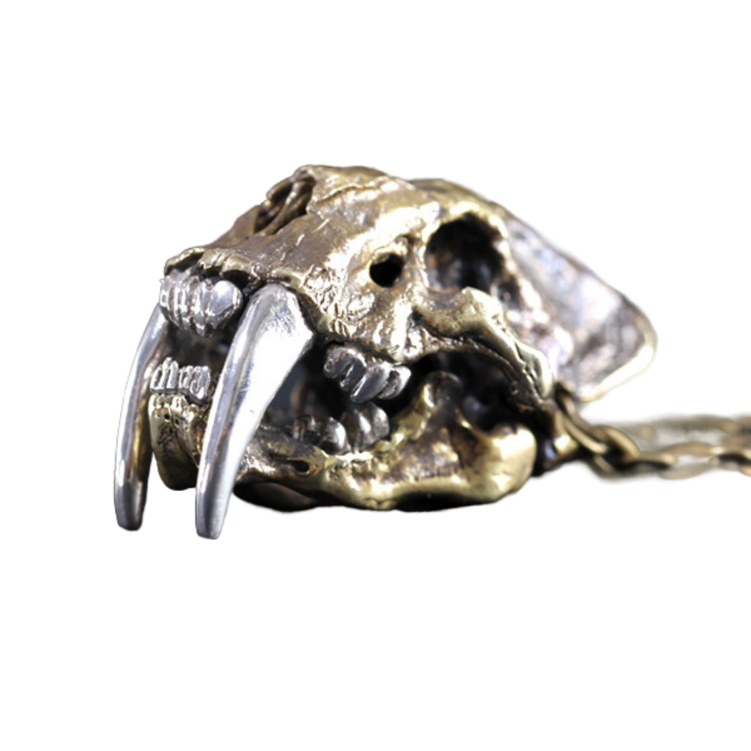 Подвеска - Украшение "Саблезубый Тигр - Череп Зомби"