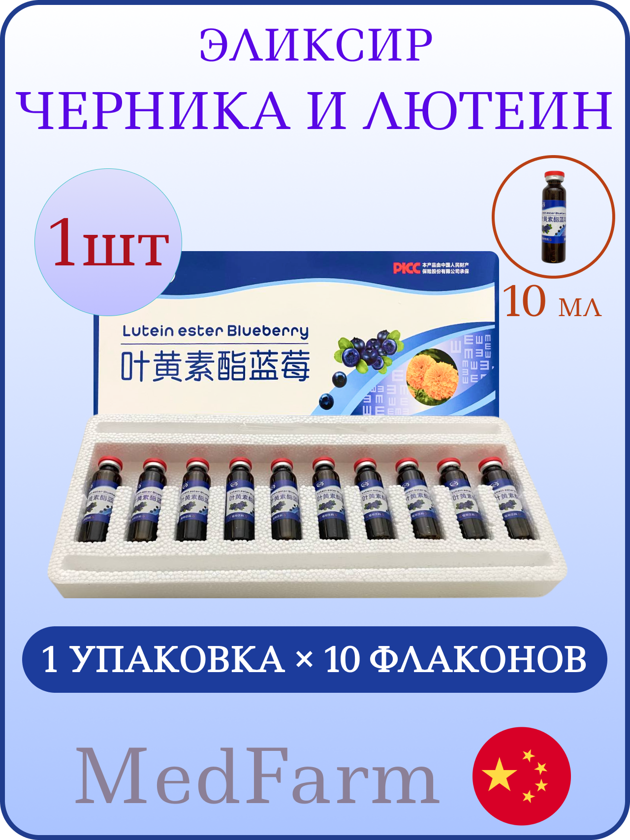 Черника и лютеин с маточным молочком – двойная защита глаз при нагрузках и слабом освещении