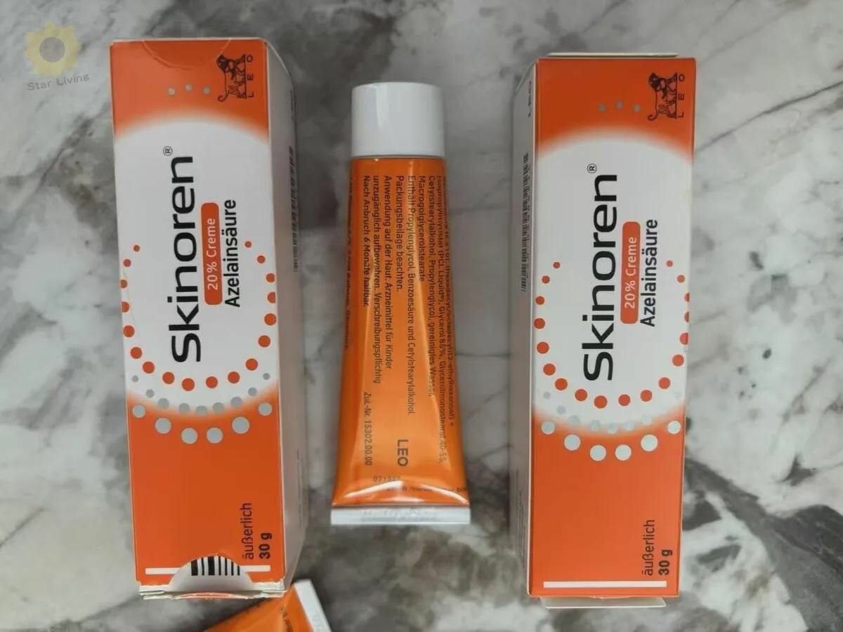 Скинорен крем 20% с азелаиновой кислотой Лечение акне и розацеа Германия, 30 г