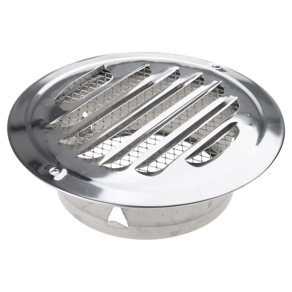 Усовершенствованные Стальные Вентиляционные Крышки 100 мм Вентиляционные Решетки Металлические Вентиляционные Крышки Простая Установка для подачи воздуха в Кухню Ванную Комнату Гараж