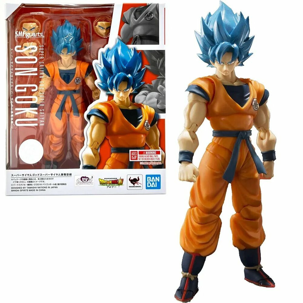 Экшн фигурка Bandai S.H.FIGUARTS Драгон Болл Супер Броли, SSGSS Son Goku , SHF